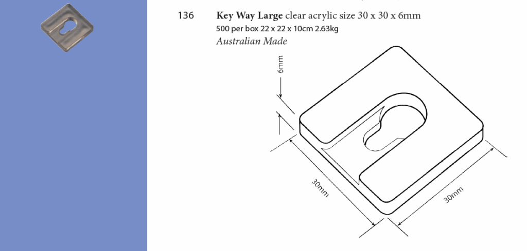 Key Way Large | Custom Plastic Fabrication